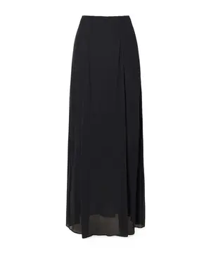 RUOHAN Cotton-voile Maxi Skirt - Black