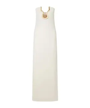Cult Gaia Strapless Embellished Stretch-crepe Maxi Dress