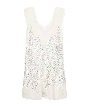 Rabanne Floral-print Lace-trimmed Silk-satin Cami