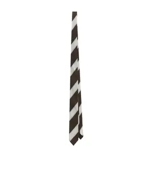 Dolce & Gabbana Striped Tie - Brown