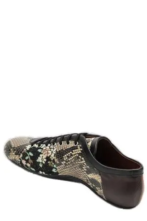 Dries Van Noten Printed Lace-up Shoes