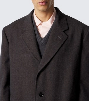 LEMAIRE Chesterfield Wool And Cotton Overcoat