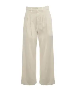 DONDUP Pleated Wide-leg Casual Trousers