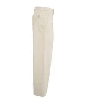DONDUP Pleated Wide-leg Casual Trousers