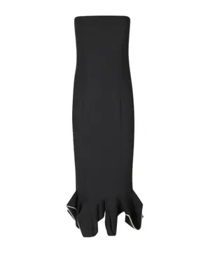 ROTATE BY BIRGER CHRISTENSEN Midi Ruffled Dress