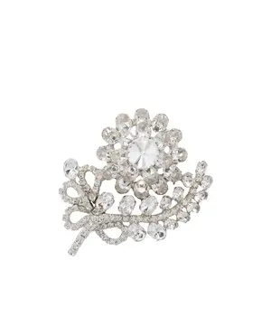 JENNIFER BEHR Crystal-embellished Silver-tone Brooch