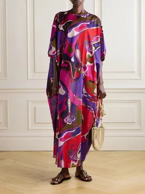 Emilio Pucci Printed Cotton-voile Kaftan