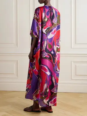 Emilio Pucci Printed Cotton-voile Kaftan