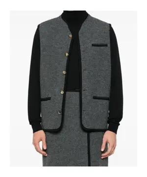 RIER Long-sleeved Single-breasted Vest