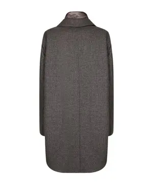 Herno Check-pattern Padded-bib Coat