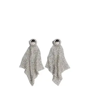 Dior Mask Earrings - Gray