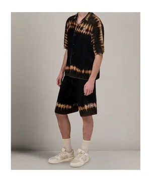 Amiri Ma-patch Tie-dye Knit Shorts