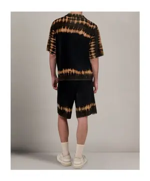Amiri Ma-patch Tie-dye Knit Shorts