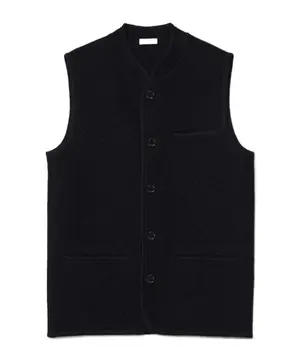 RIER Single-breasted Vest - Black