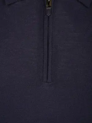 Canali Quarter-zip Polo-collar Sweater
