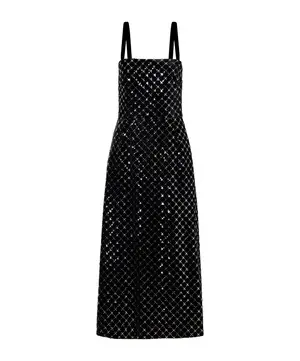 Elie Saab Sequin-embellished Velvet Midi Dress