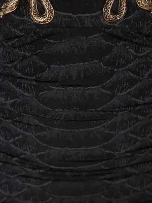 Roberto Cavalli Snake-detail Midi Dress