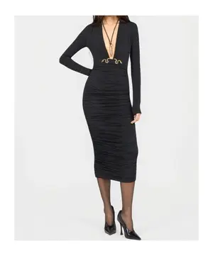 Roberto Cavalli Snake-detail Midi Dress