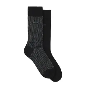 Hugo Boss Simple Two-piece Set Of Socks - Black