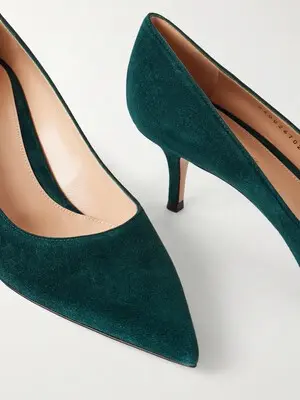 GIANVITO ROSSI Suede Pumps - Black