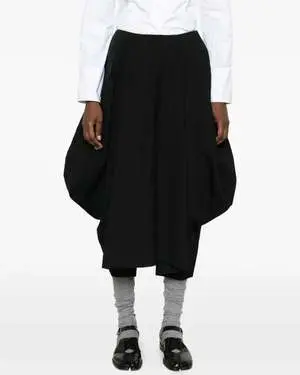 Comme Des Garçons Draped Asymmetric Midi Skirt