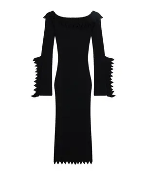 Blumarine Ruffled Off-the-shoulder Midi Dress