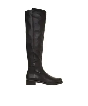 STUART WEITZMAN Round-toe Knee-high Boots - Black