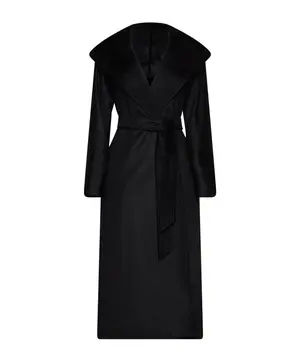 Max Mara Mstelegia Belted Coat - Black