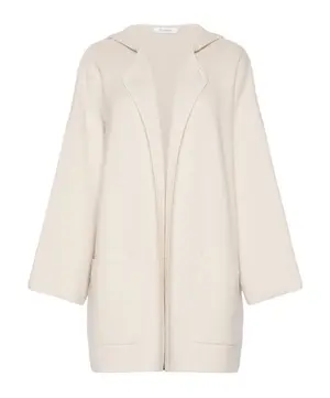 Max Mara Wool And Cashmere Hooded Cardigan