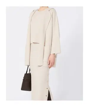 Max Mara Wool And Cashmere Hooded Cardigan