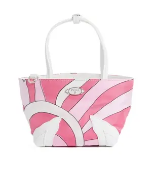 Emilio Pucci Palio Mini Tote Silk Bag - Pink