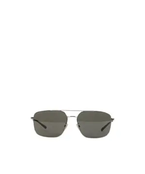 Gucci Geometric-frame Sunglasses - Silver Gray