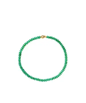 Irene Neuwirth 18-karat Gold Chrysoprase Beaded Necklace - Green