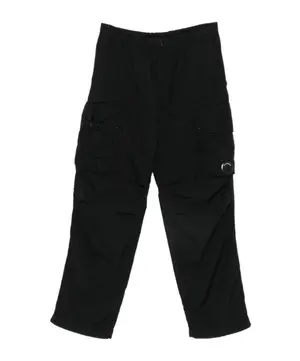 C.P. COMPANY Lens-detail Cargo Pants - Black