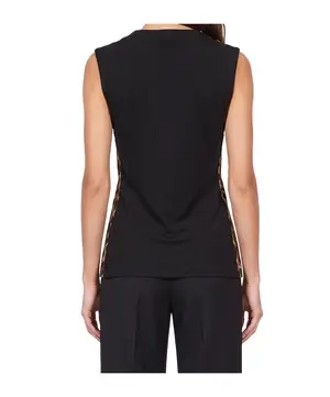 DARKPARK Leopard-print Sleeveless Crewneck Top