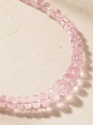 Irene Neuwirth 18-karat Gold Morganite Beaded Necklace