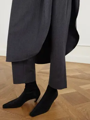 Maria Mcmanus Wrap-effect Lannel Straight-leg Pants