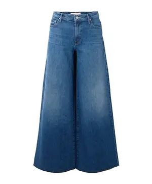 MOTHER Sneak Frayed Wide-leg Jeans