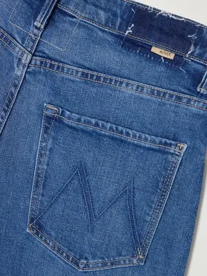 MOTHER Sneak Frayed Wide-leg Jeans