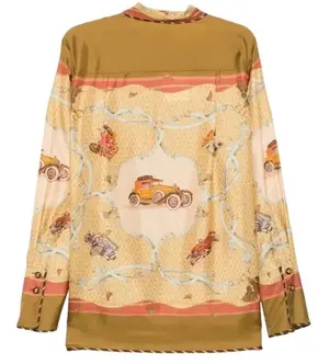 Zimmermann Valiant Scarf-print Silk Shirt