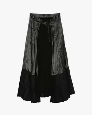 Junya Watanabe Pleated-panel Skirt