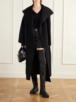 Paris Texas Paneled Full-grain Leather Over-the-knee Boots
