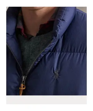 Polo Ralph Lauren Logo-embroidered Zipped Padded Jacket - Blue