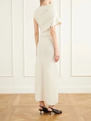 Proenza Schouler Asymmetric Wool-blend Midi Dress