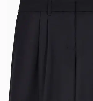 Emporio Armani Wool Crêpe Trousers