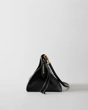 Celine Soft Triomphe Wedge In Supple Shiny Lambskin