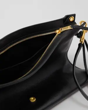 Celine Soft Triomphe Wedge In Supple Shiny Lambskin