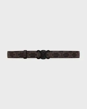 Celine Triomphe Buckle 25 Mm Reversible Belt