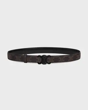 Celine Triomphe Buckle 25 Mm Reversible Belt