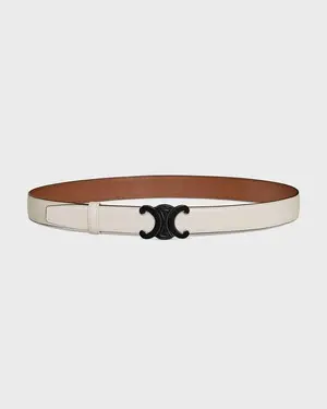 Celine Triomphe Buckle 25 Mm Reversible Belt